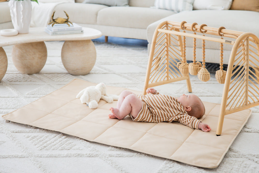 Quilted Play Mat - Latte