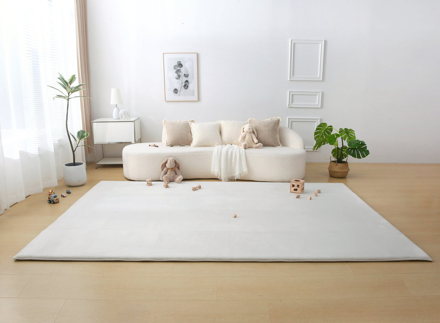 Plush Play Mat Australia - Ivory - Memory Foam Rug - Luxe at Play
