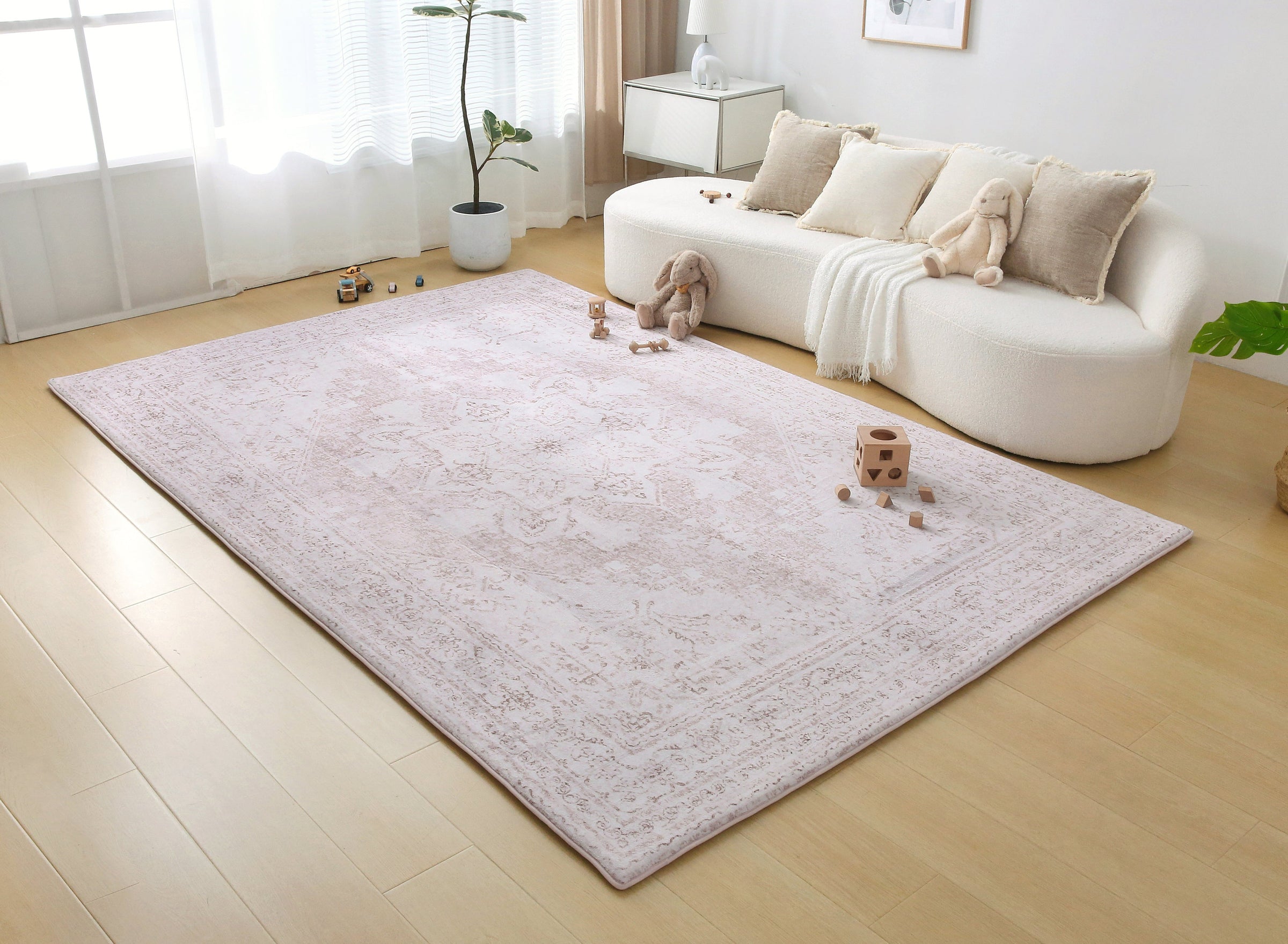 Plush Memory Foam Play Mat - Persian Vintage Toffee -Soft Tatami ...